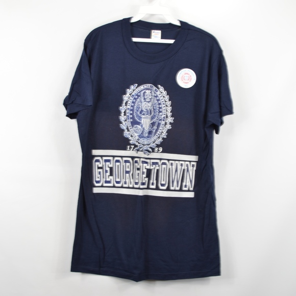 Champion | Shirts | Vintage Champion New Georgetown Hoyas T Shirt Blue ...